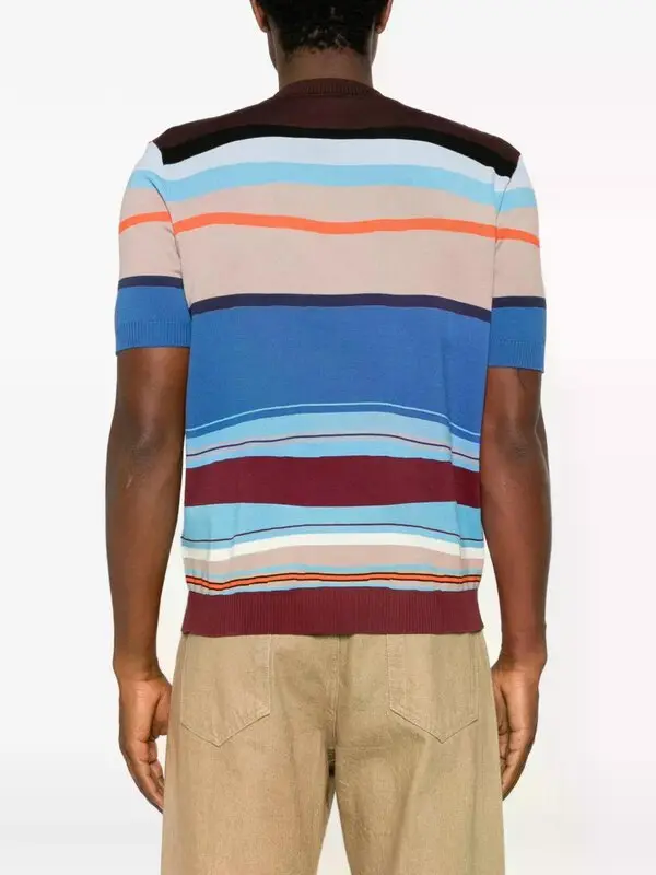 Fendi Striped Short-sleeve Top