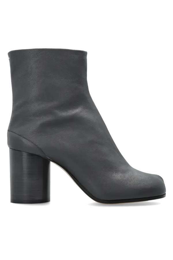 MAISON MARGIELA Heeled Ankle Boots With Tabi Cut-out - Grey