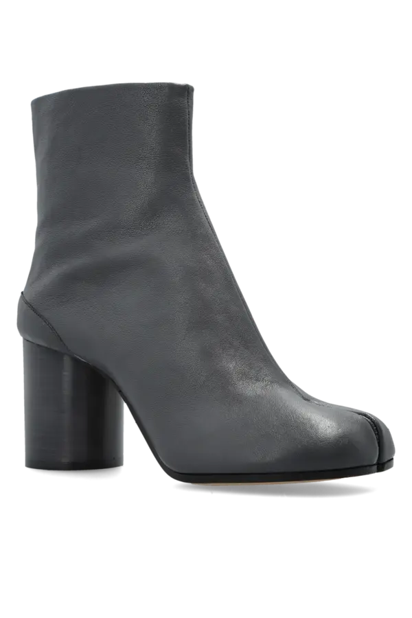 MAISON MARGIELA Heeled Ankle Boots With Tabi Cut-out - Grey