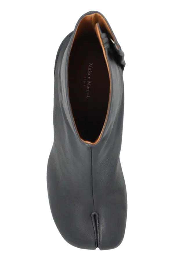 MAISON MARGIELA Heeled Ankle Boots With Tabi Cut-out - Grey