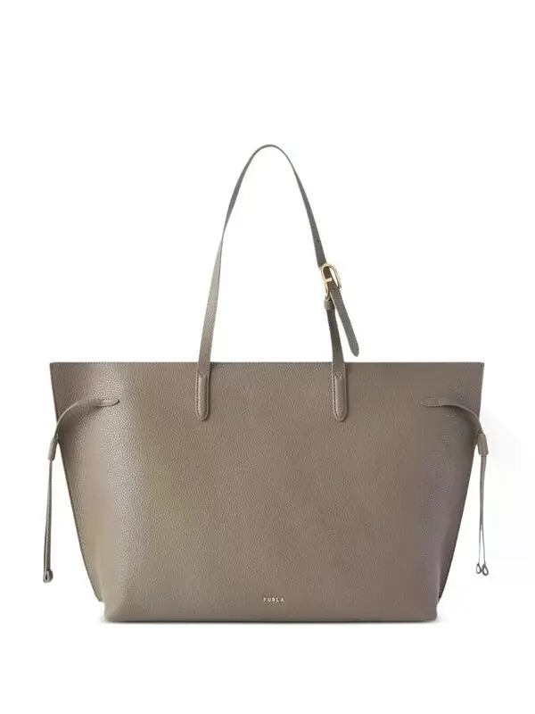 Furla Ava Leather Tote Bag - Brown