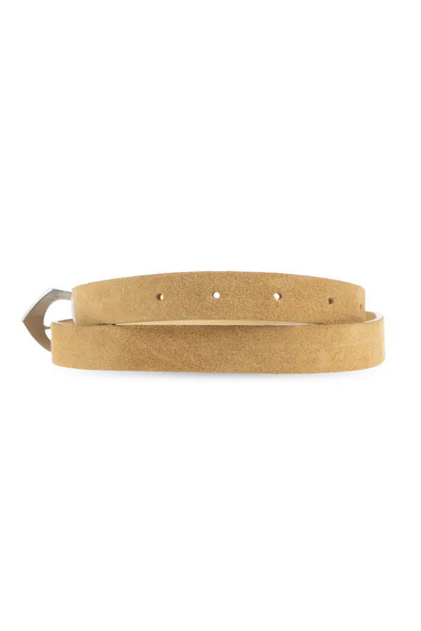IRO PARIS Skinny Leather Belt With Silver-tone Buckle