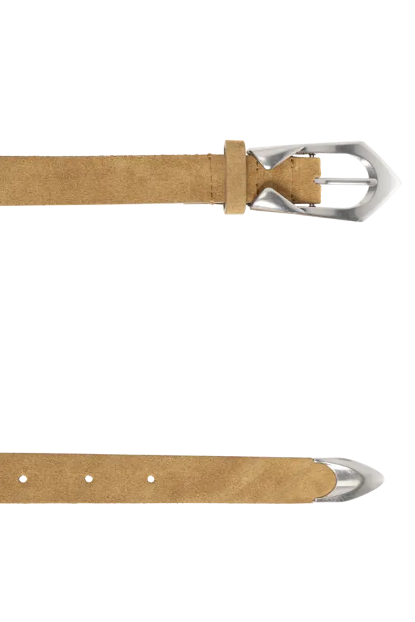 IRO PARIS Skinny Leather Belt With Silver-tone Buckle