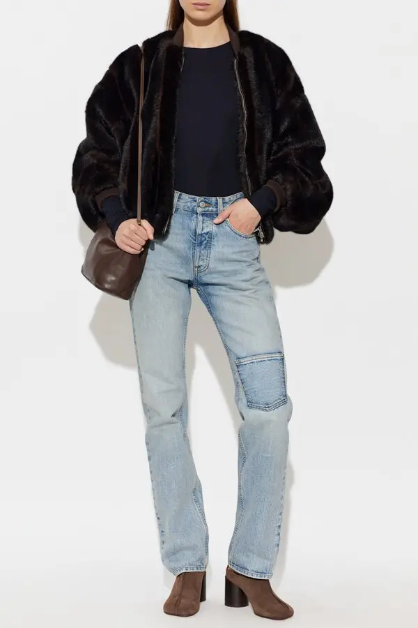 MAISON MARGIELA Suede Tabi-heeled Mules