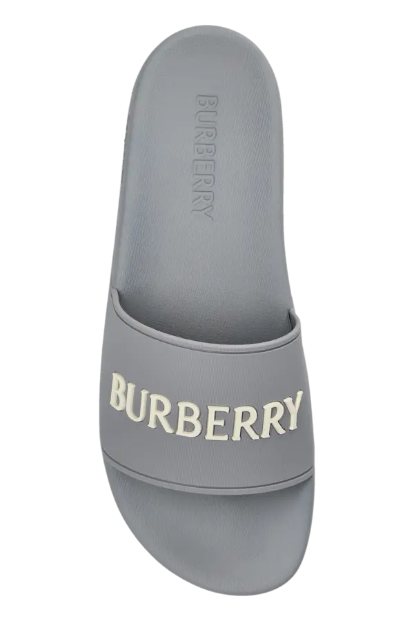 Burberry Furley Slides With Embossed Logo