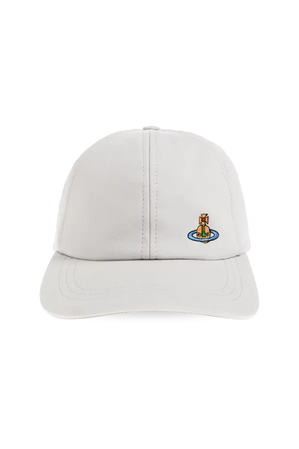 VIVIENNE WESTWOOD Baseball Cap With Embroidered Logo - Grey