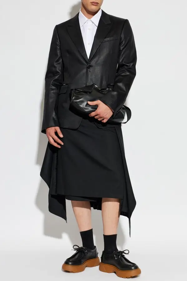 Alexander McQueen Asymmetrical Pleated Skirt