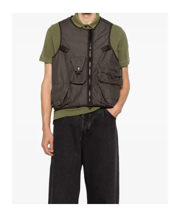 Stone Island Sleeveless Vest With Zip Fastening