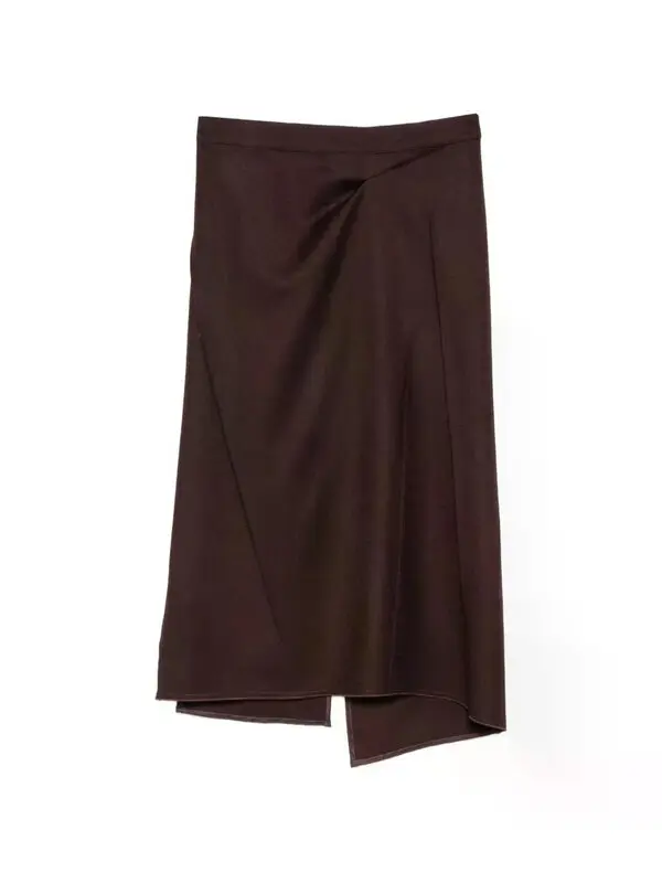 Victoria Beckham Tailored Wool Midi Skirt