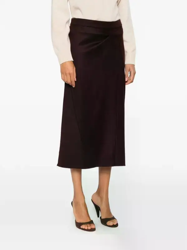 Victoria Beckham Tailored Wool Midi Skirt