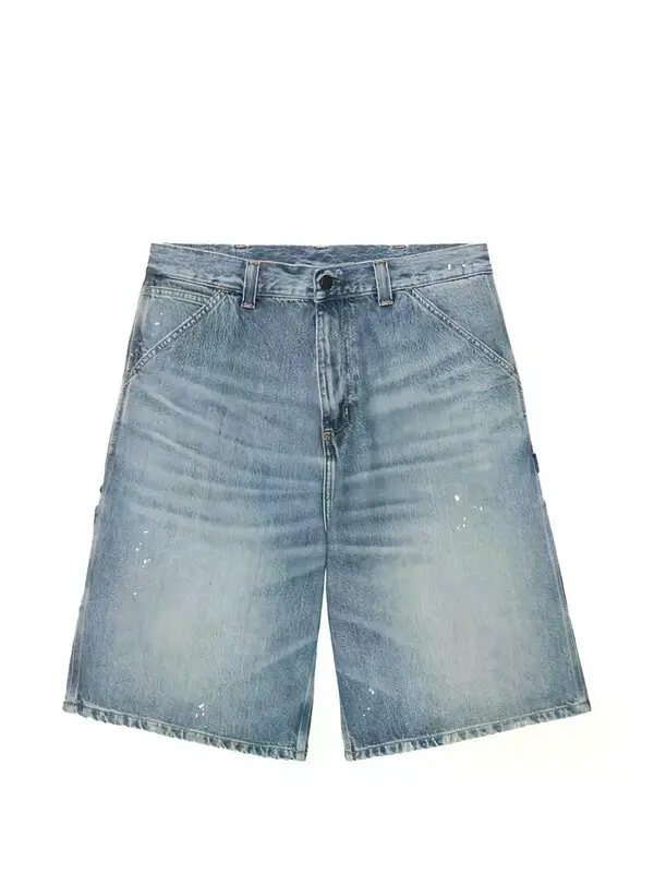 Carhartt Work In Progress Paint-splatter Denim Shorts