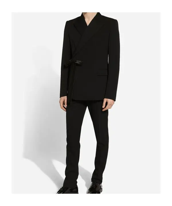 Dolce & Gabbana Dolce Gabbana Pre-shaped Bow Detailed Gabardine Jacket