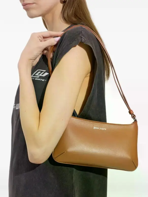 Palm Angels Giorgina Leather Shoulder Bag - Brown