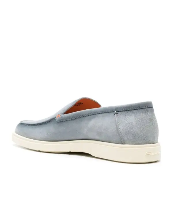 Santoni Almond-toe Slip-on Loafers