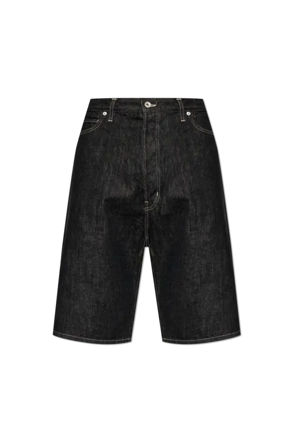 Studio Nicholson Marylebone' Rigid Denim Bermuda Shorts - Black