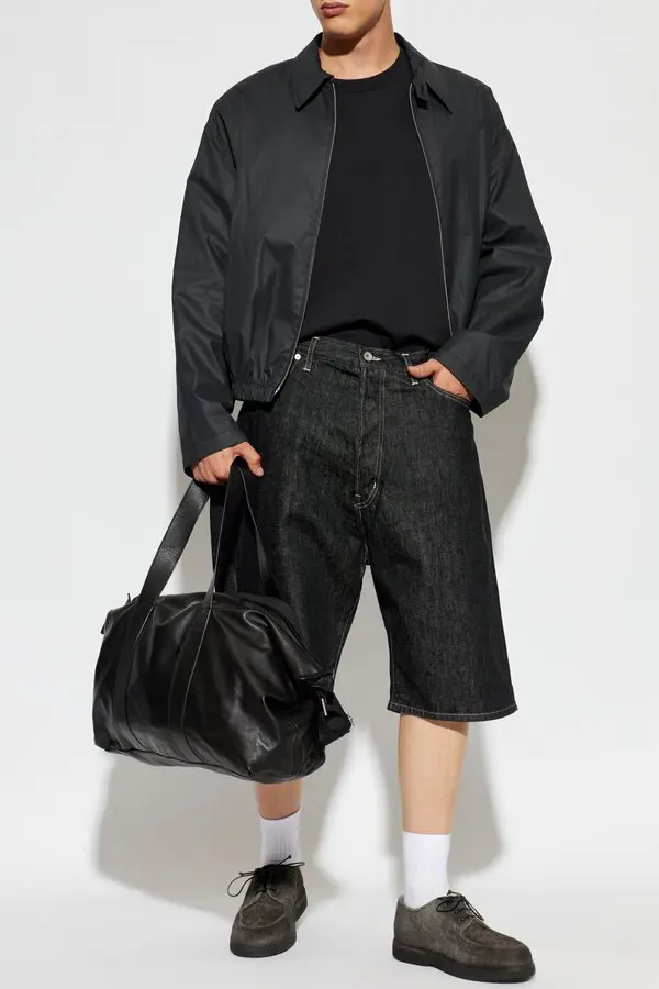 Studio Nicholson Marylebone' Rigid Denim Bermuda Shorts - Black