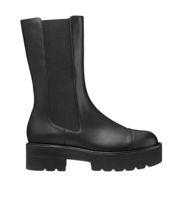 STUART WEITZMAN Elastic Side Boots - Black