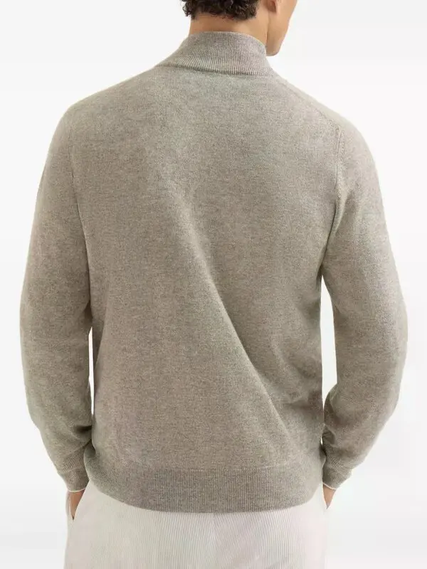 Brunello Cucinelli Two-way Zip Cardigan - Grey