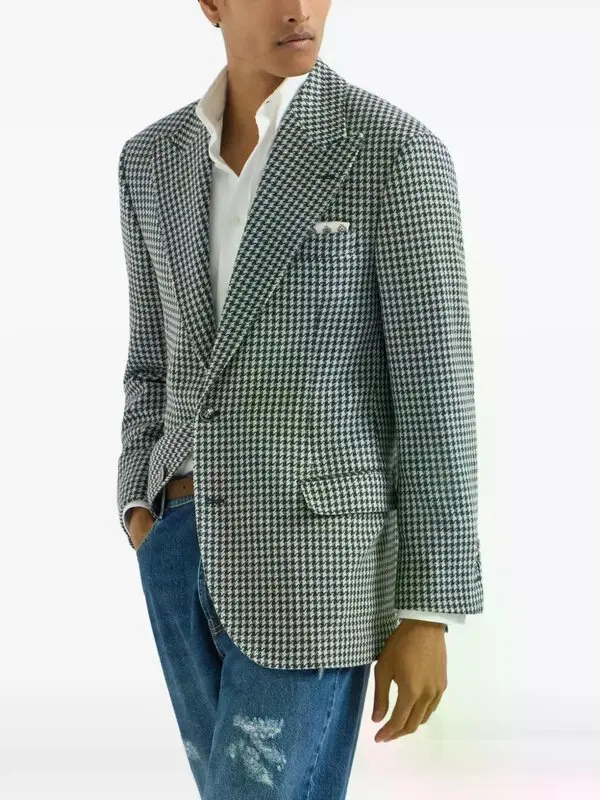 Brunello Cucinelli Houndstooth-pattern Blazer