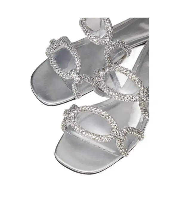 Valentino Garavani Chain Embellished Slip-on Sandals