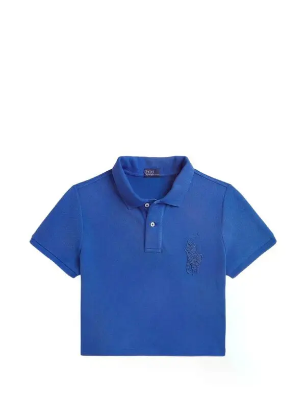 Polo Ralph Lauren Cropped Piqué Polo Shirt
