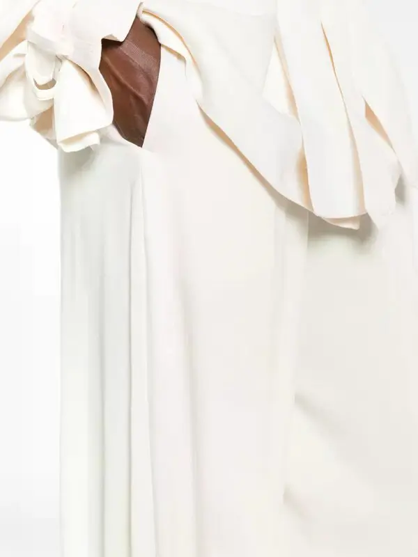 THE FRANKIE SHOP Ivory Elasticated Waist Trousers