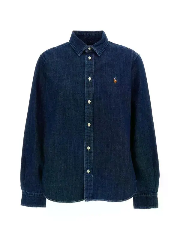 Polo Ralph Lauren Embroidered Pony Logo Cotton Shirt