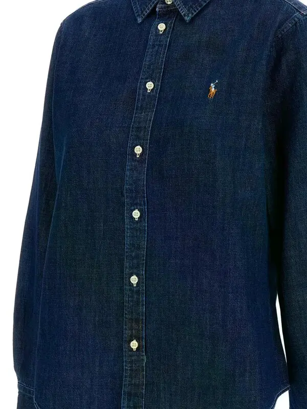 Polo Ralph Lauren Embroidered Pony Logo Cotton Shirt