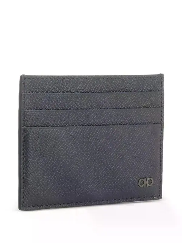 FERRAGAMO Gancio-plaque Leather Cardholder