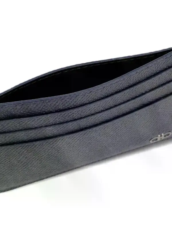 FERRAGAMO Gancio-plaque Leather Cardholder
