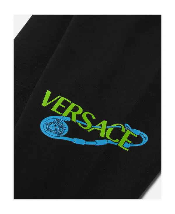 Versace Logo Print Track Pants