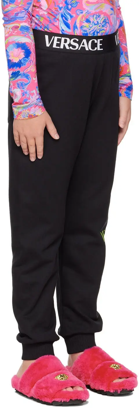 Versace Logo Print Track Pants
