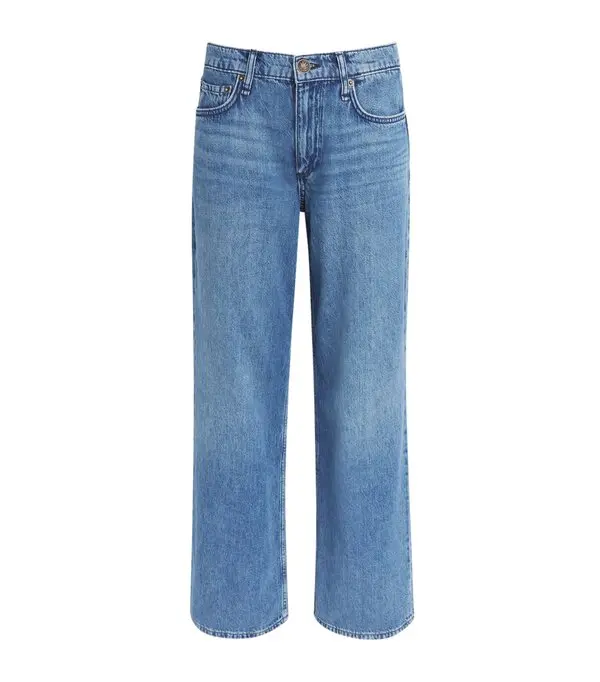 Rag & Bone Saige Low-rise Straight Jeans - Blue