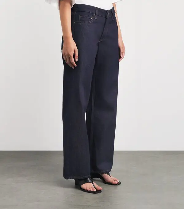 Rag & Bone Saige Low-rise Straight Leg Jeans - Blue