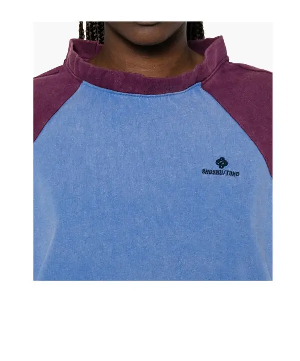 SHUSHU/TONG Raglan Sleeve Logo Embroidered Sweater