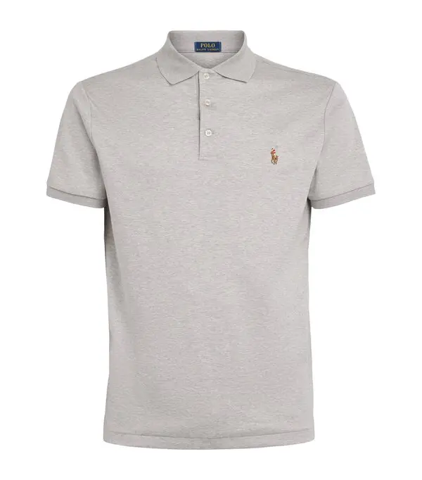 Polo Ralph Lauren Pima Cotton Slim Polo Shirt - Grey