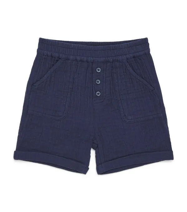 TARTINE ET CHOCOLAT Cotton Chino Shorts - Navy