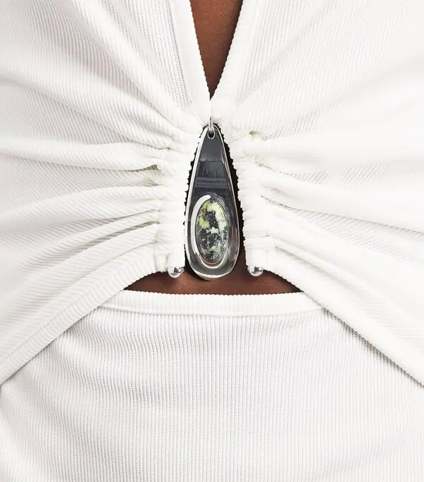 Christopher Esber Halterneck Pendant Maxi Dress