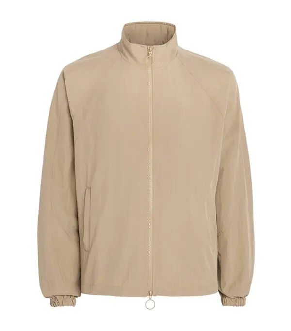 PICANTE Crinkled Zip-up Track Jacket - Brown