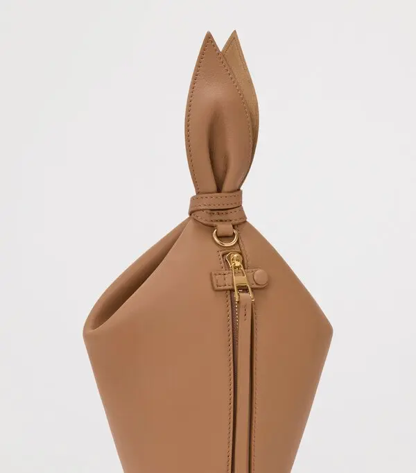 Loewe Leather Scarf Backpack - Brown