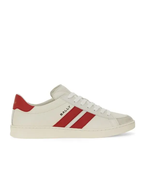 Bally Tyger Round Toe Lace-up Sneakers - White
