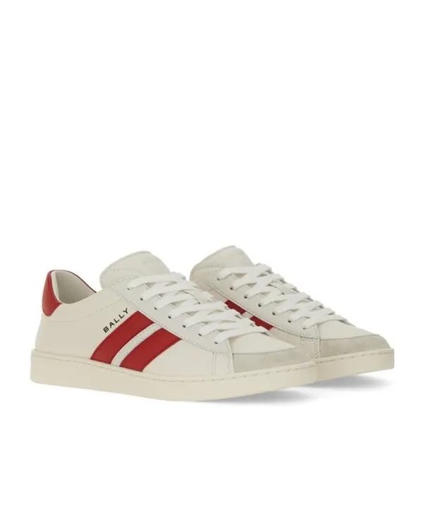Bally Tyger Round Toe Lace-up Sneakers - White