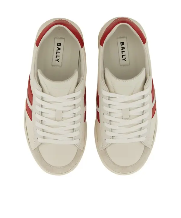 Bally Tyger Round Toe Lace-up Sneakers - White