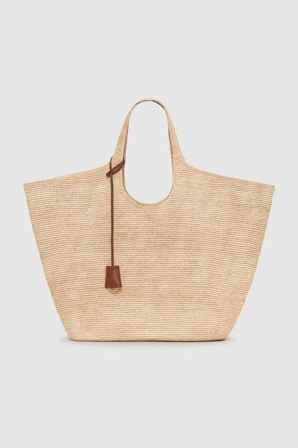 ANINE BING Lili Raffia Tote Bag - Natural