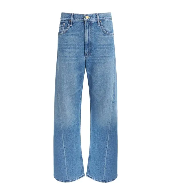 MOTHER The Lemon Twist Sneak Wide-leg Jeans - Blue