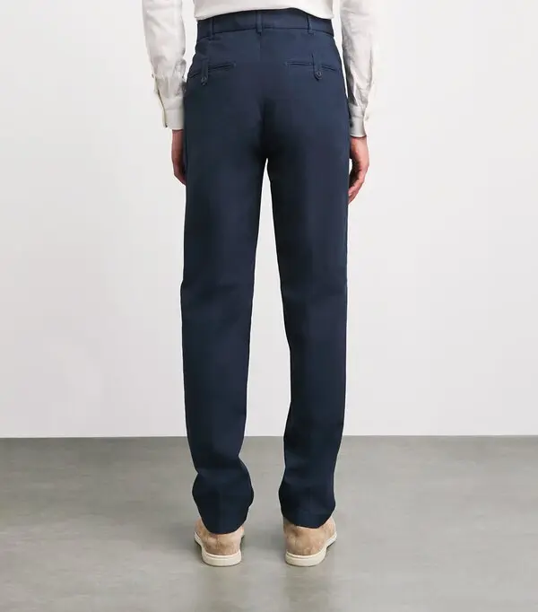 Eleventy Stretch-cotton Chinos