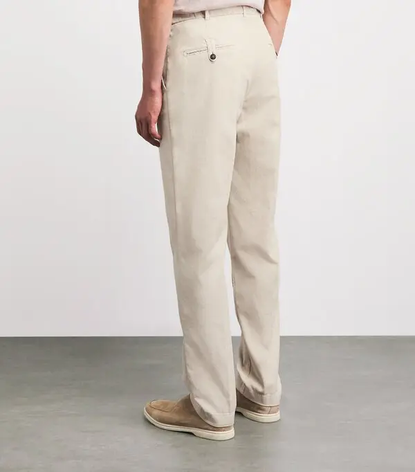 Eleventy Stretch-cotton Chinos