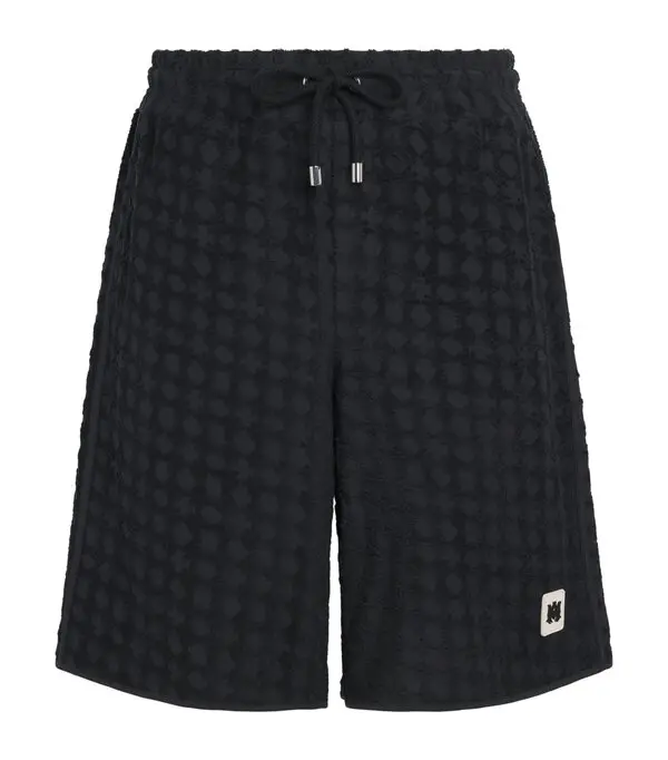 Amiri Ma Quad Monogram Jacquard Towelling Shorts