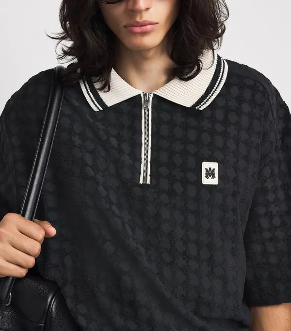 Amiri Ma Quad Zip-up Polo Shirt