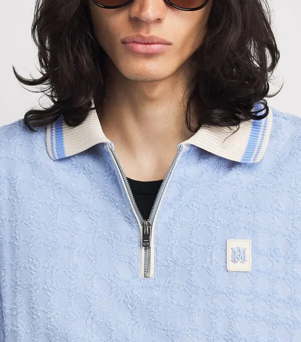Amiri Ma Quad Zip-up Polo Shirt